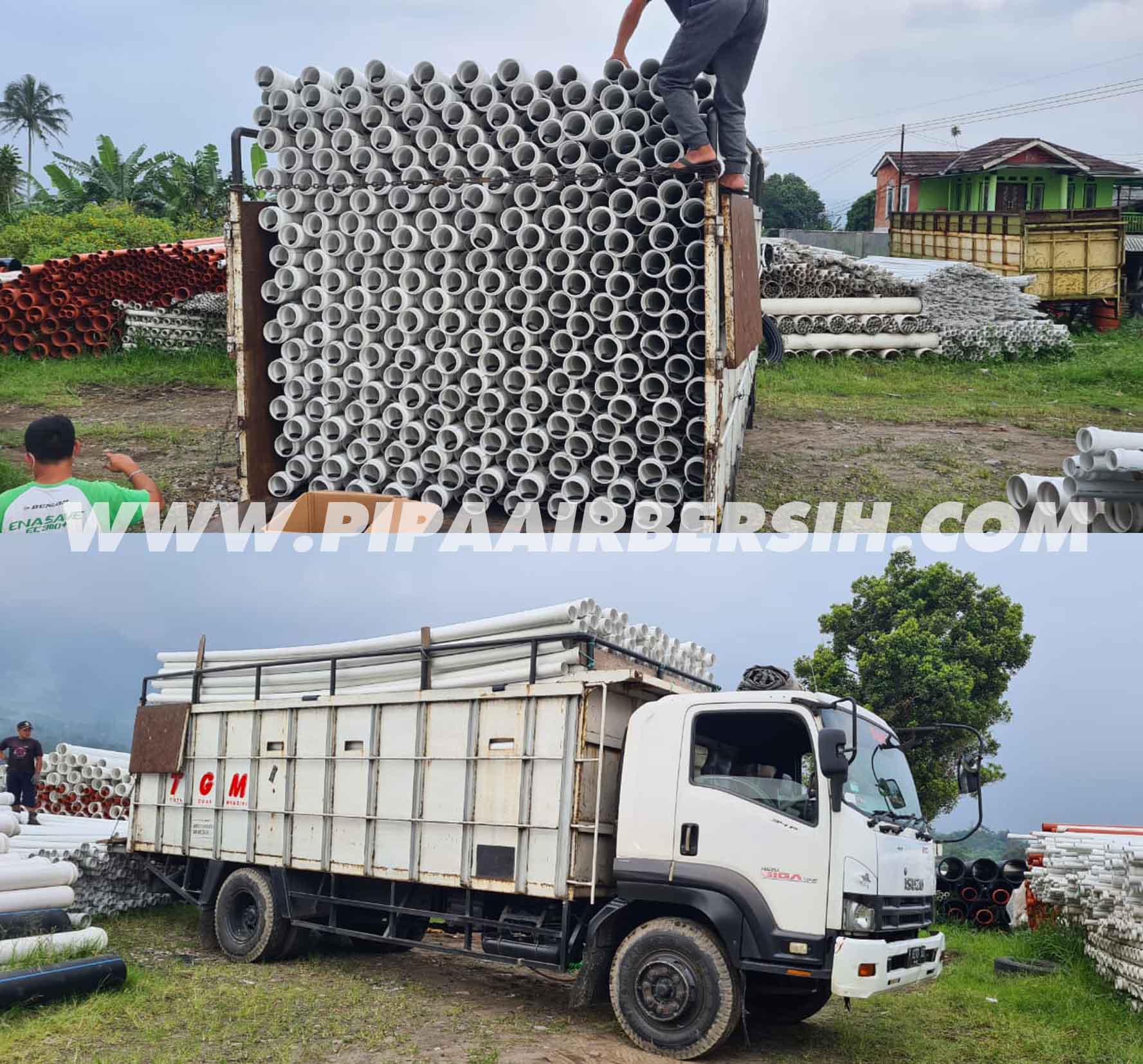 Pengiriman Pipa Rucika PVC SNI ke PDAM Sidoarjo – Tirta Guna Mandiri